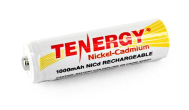 Tenergy 1.2V 1000mAh NiCd AA Button Top Rechargeable Battery